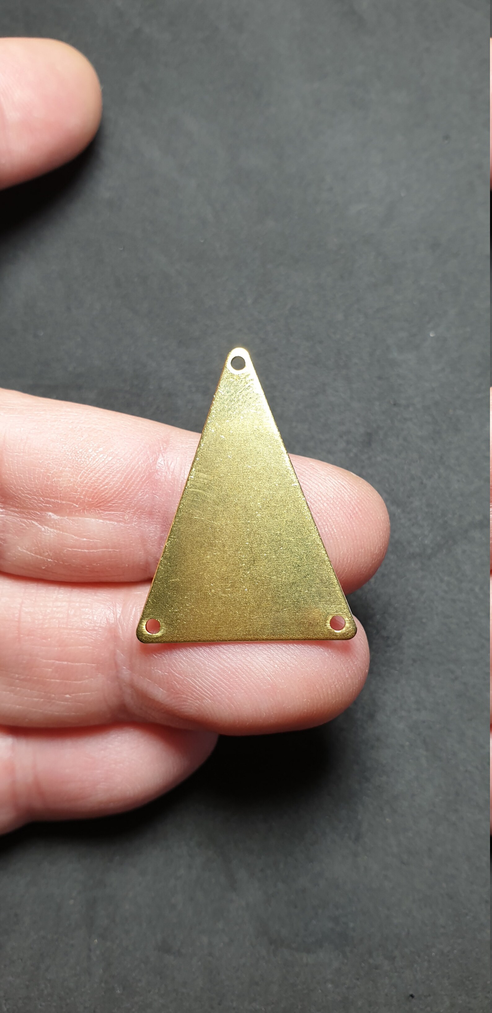 Brass Triangular Blanks 10 Pcs.raw Brass 0.8x25x33 Mm - Etsy