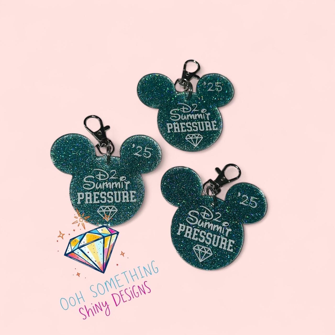 Custom Cheer Summit Mouse Head Bag Tag Keychain - Etsy