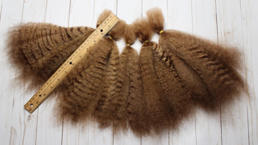 Ember-y1/ 1.3 Oz/ 9-11 Mohair Locks, Tight Wave/ Silky and Shiny, Soft ...