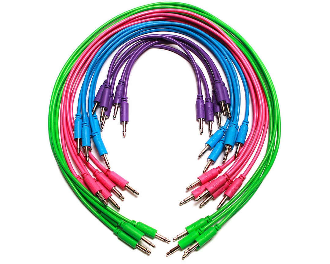 Synthrotek Eurorack Patch Cables 20 Pack Assorted - Etsy