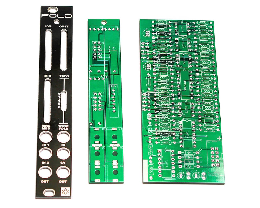 Synthrotek FOLD Pcbs and Panel - Wavefolder / Ring Modulator Eurorack ...