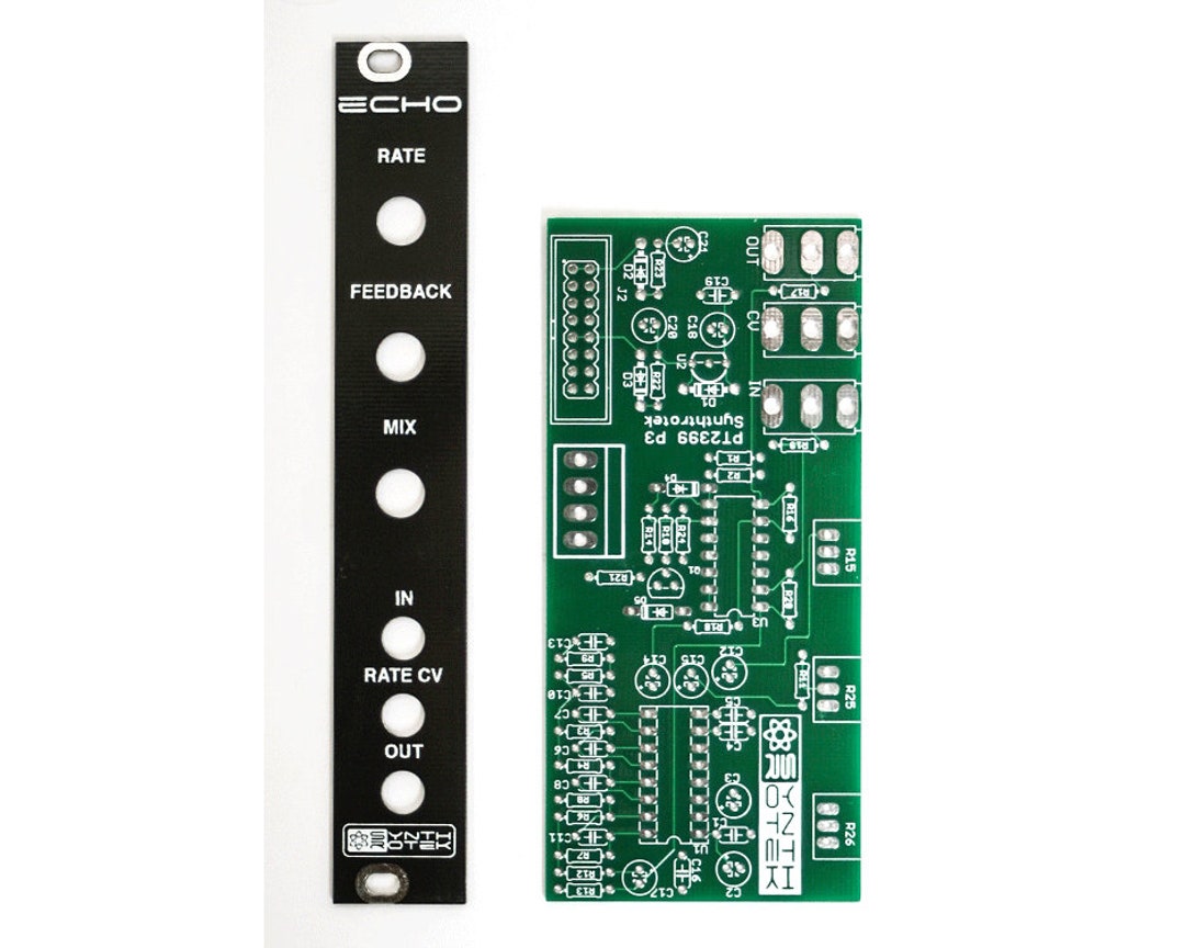 Synthrotek ECHO PCB & Panel - Voltage Controlled Echo - Etsy