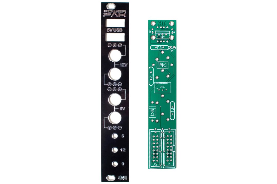 Synthrotek Power Pak PCB and Panel - Eurorack to Tabletop Power ...