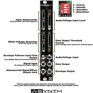 Synthrotek OBEY DIY Kit - Envelope Follower Eurorack Module Kit - Etsy