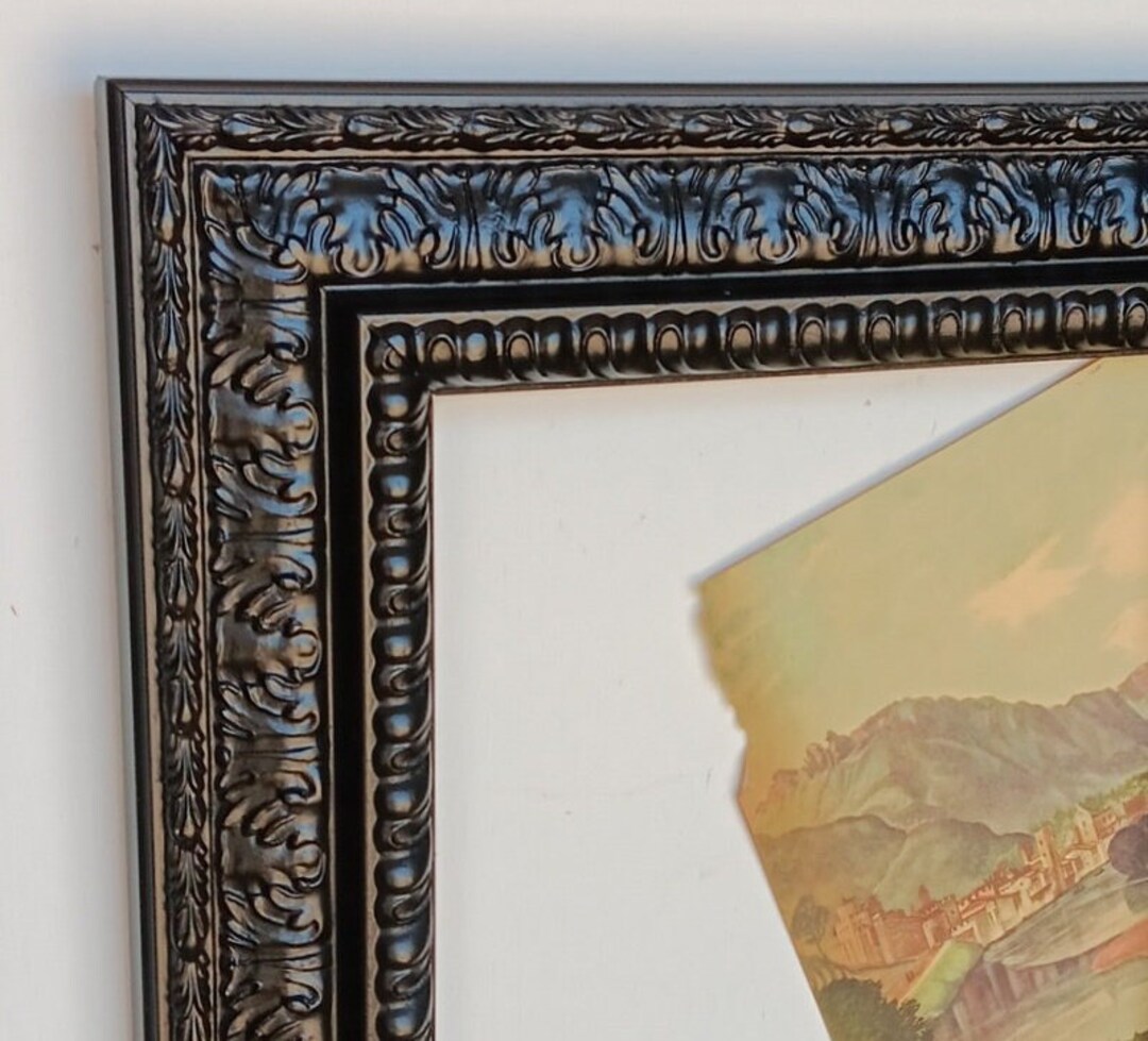 Vintage Victorian Gothic Black Frame Large Picture Frame Gallery Wall ...