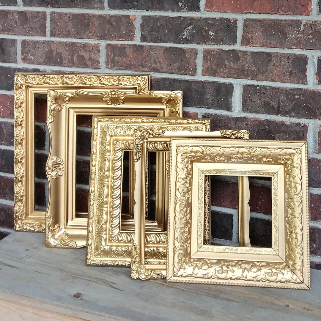 Classic Gold Picture Frames Vintage Gold Baroque Ornate Gallery Wall ...