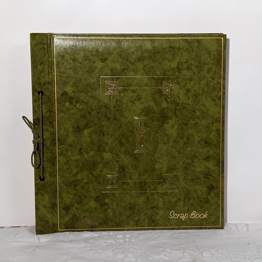 Vintage Scrapbook Unused Blank Pages 70s Photo Album Green - Etsy