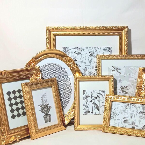 Gold Frame Set - Etsy