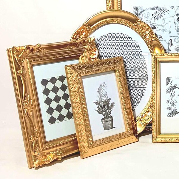 Gold Frame Set - Etsy