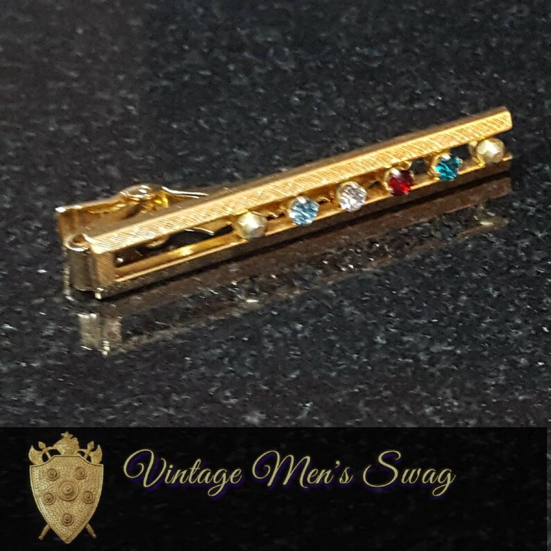 Vintage Tie Clip Clasp Bar By Anson Offered By Vintage Mens - Etsy