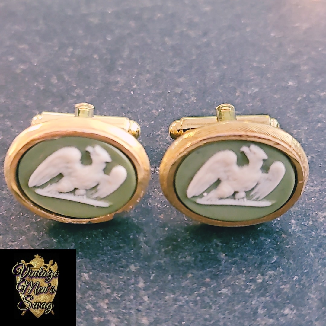 Refined Vintage Cufflinks Dante Museum Masterpieces Incolay "dante ...