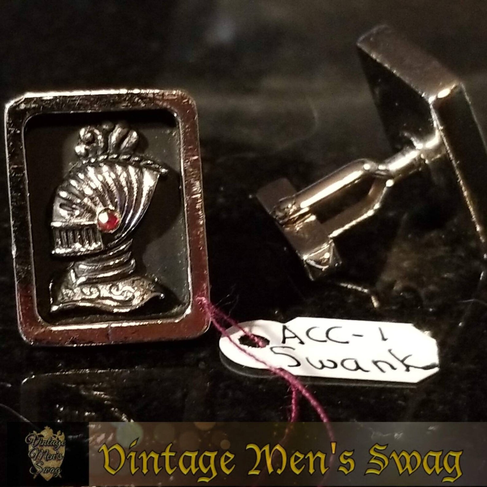 Vintage Cufflink Knight by Swank C.1950s Offered by Vintage - Etsy