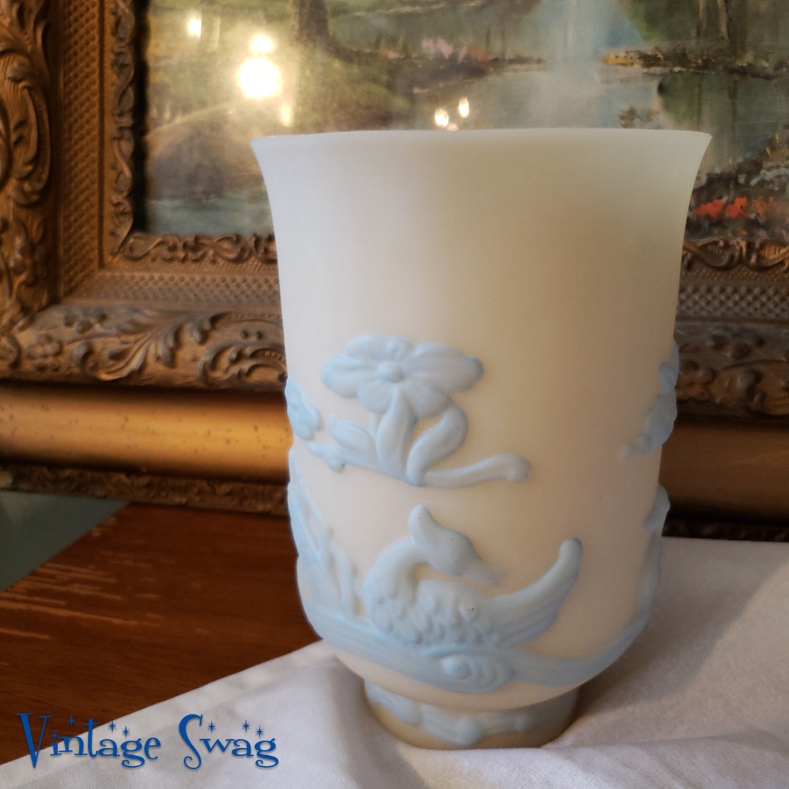 Fenton Hand Painted Signed Empress Mandarin Vase Offered by Vintage Men ...