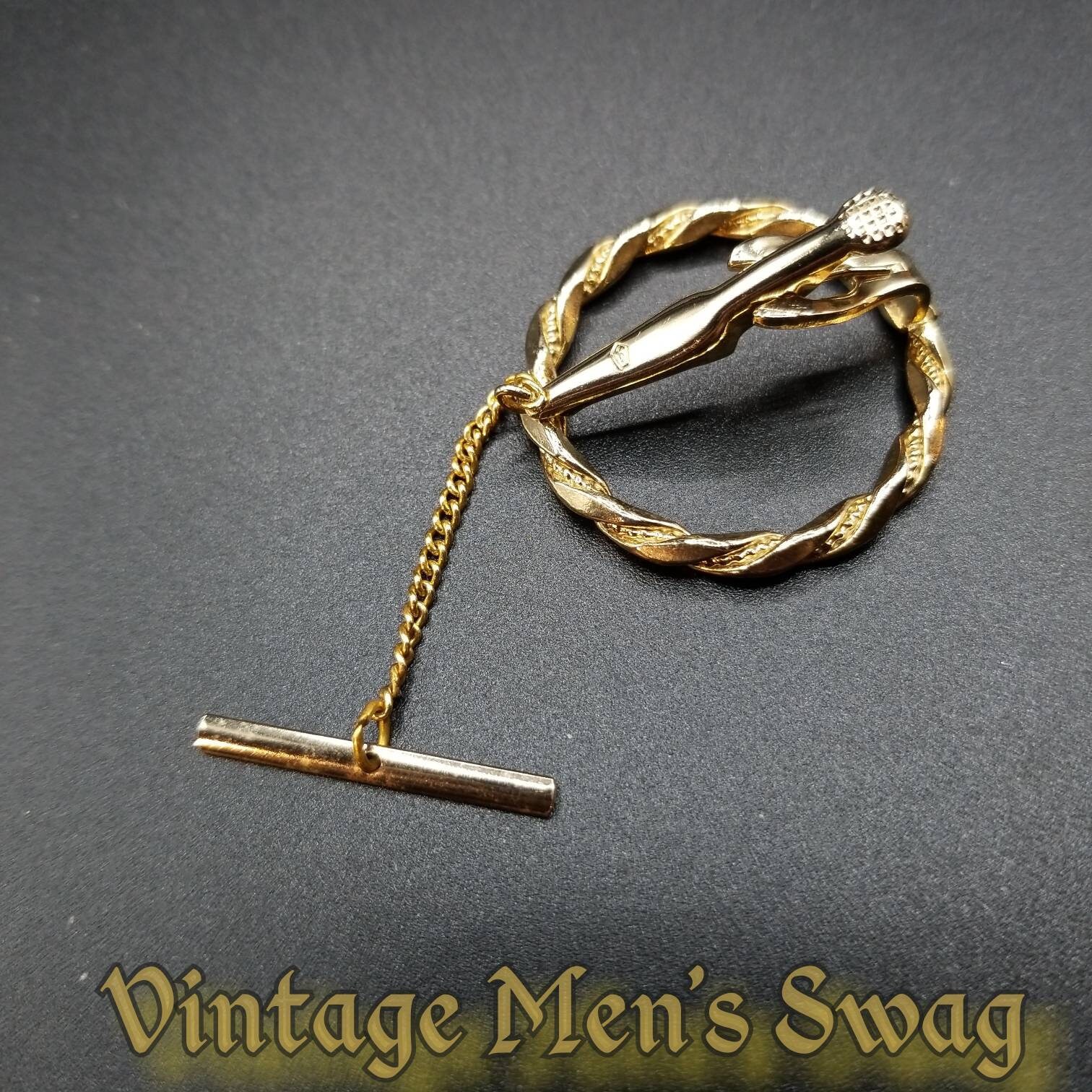 Vintage Ring Tie Clip Original Box by Swank Offered by Vintage Men’s ...