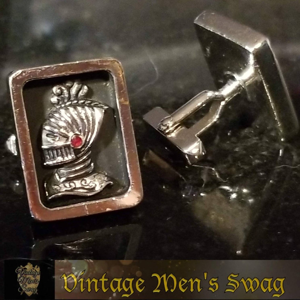 Vintage Cufflink Knight by Swank C.1950s Offered by Vintage - Etsy