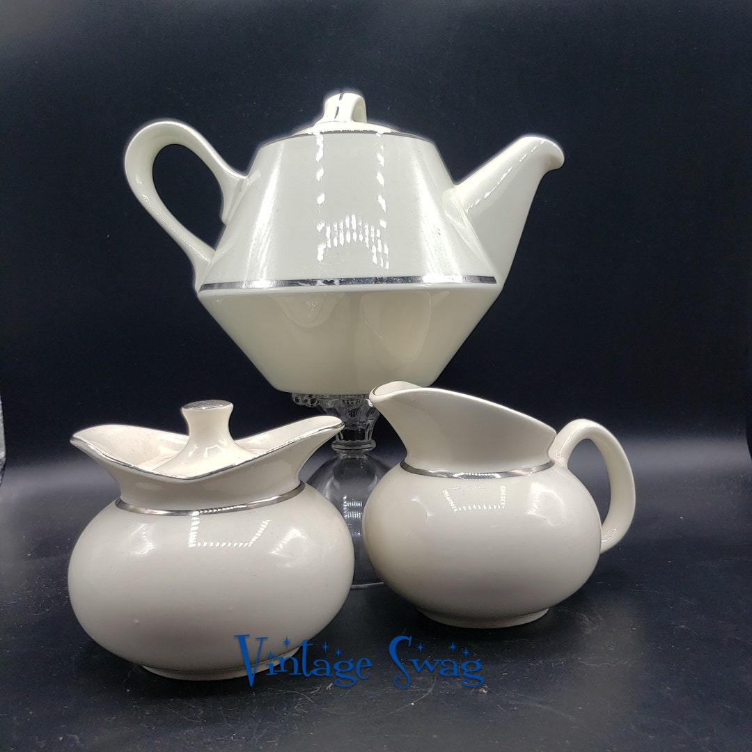 Universal Pottery Ballerina Platinum Tea Set - Etsy
