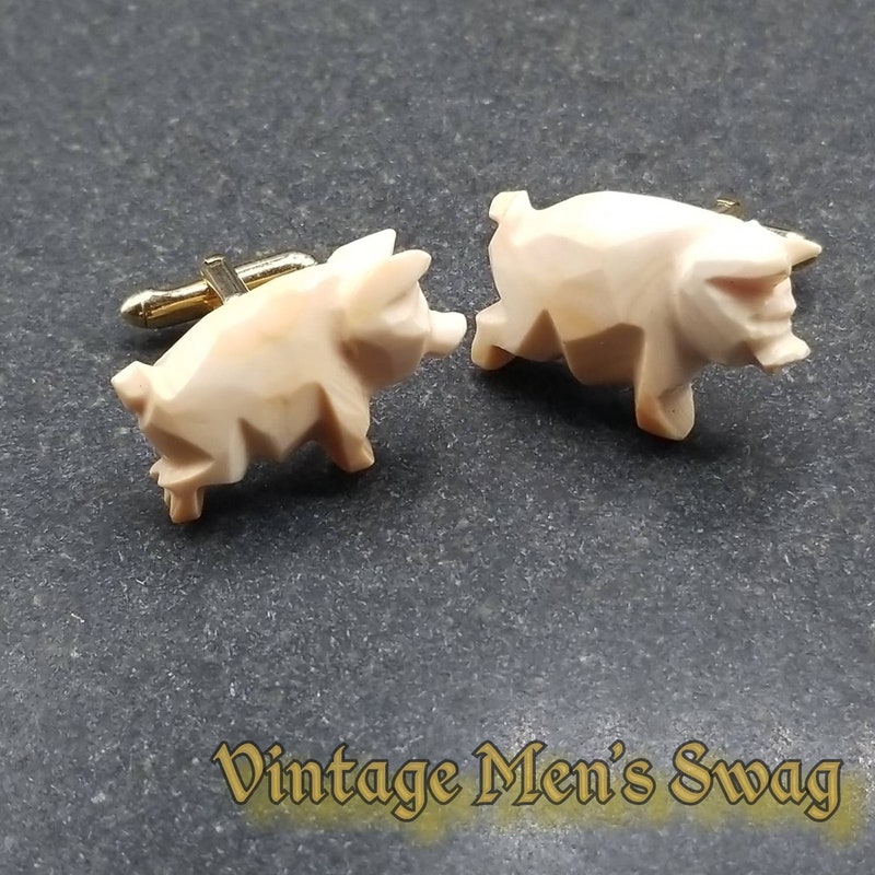 Pig Cufflinks - Etsy Canada