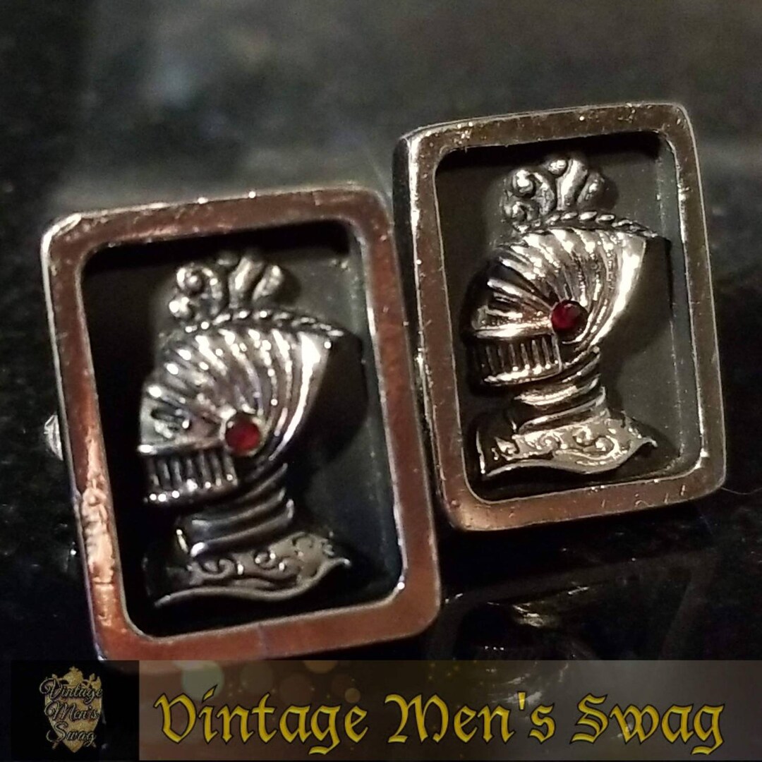 Vintage Cufflink Knight by Swank C.1950s Offered by Vintage Men's Swag ...