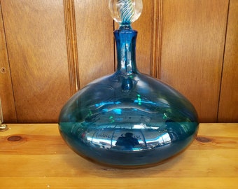 Blue Blenko Stopper - Etsy