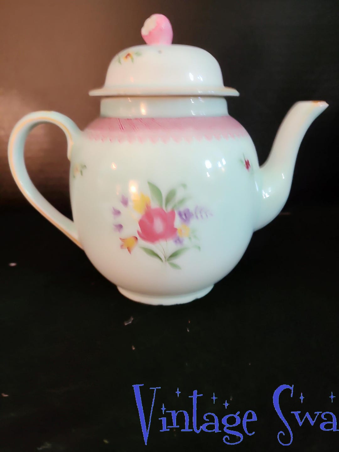 Vintage Adam's China Lowestoft Tea Pot - Etsy
