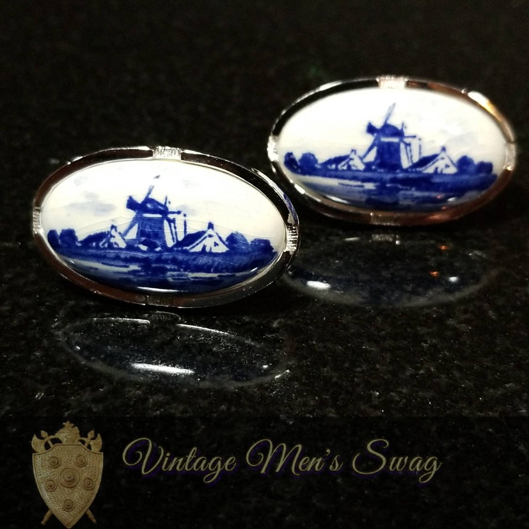Vintage cufflinks Swank and Delft offered by Vintage Men's Swag Acv-1 ...