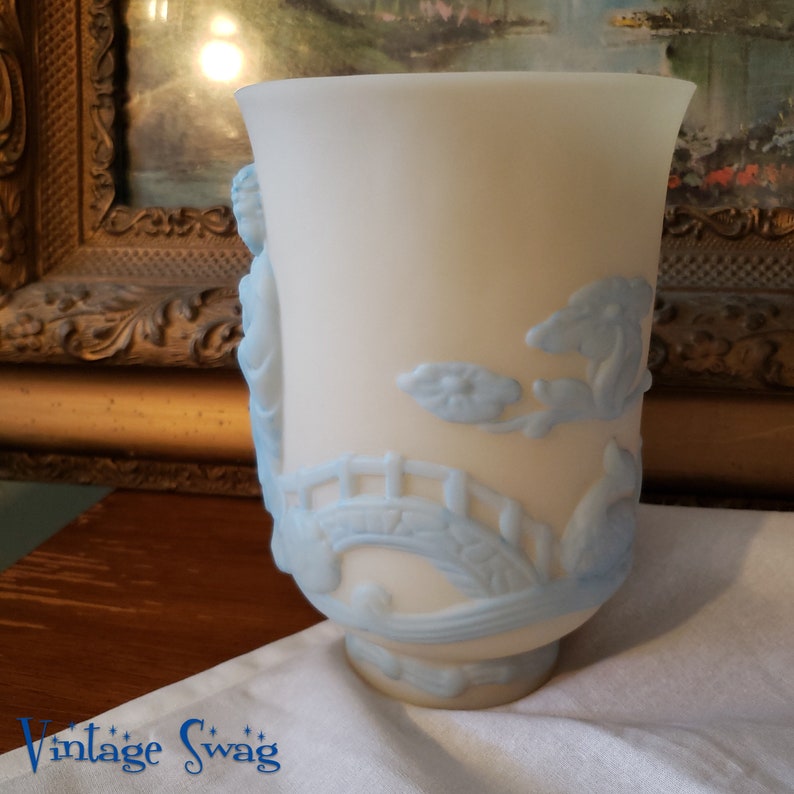 Fenton Hand Painted Signed Empress Mandarin Vase Offered by Vintage Men ...