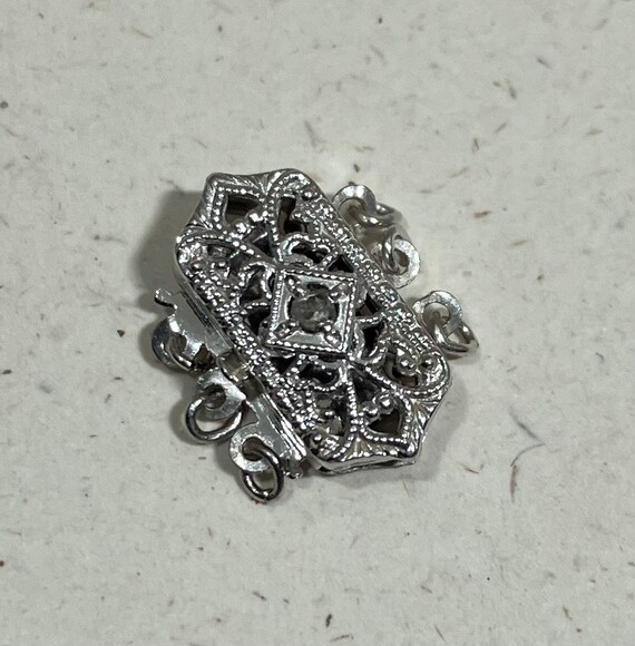 10 kt filigree clasp - Gem
