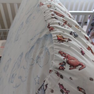 Winnie the Pooh Inspired Crib Bedding / Eeyore Fitted Infant Sheet / Tigger Kanga Roo Cotton ...