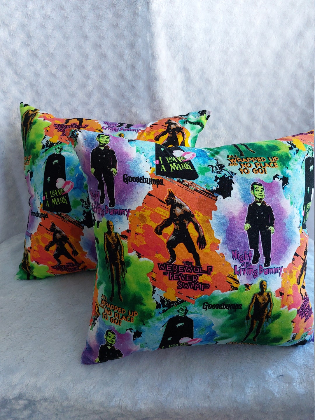 Goosebumps Pillow / Vampire Pillow / Werewolf Pillow / Mummy Throw ...