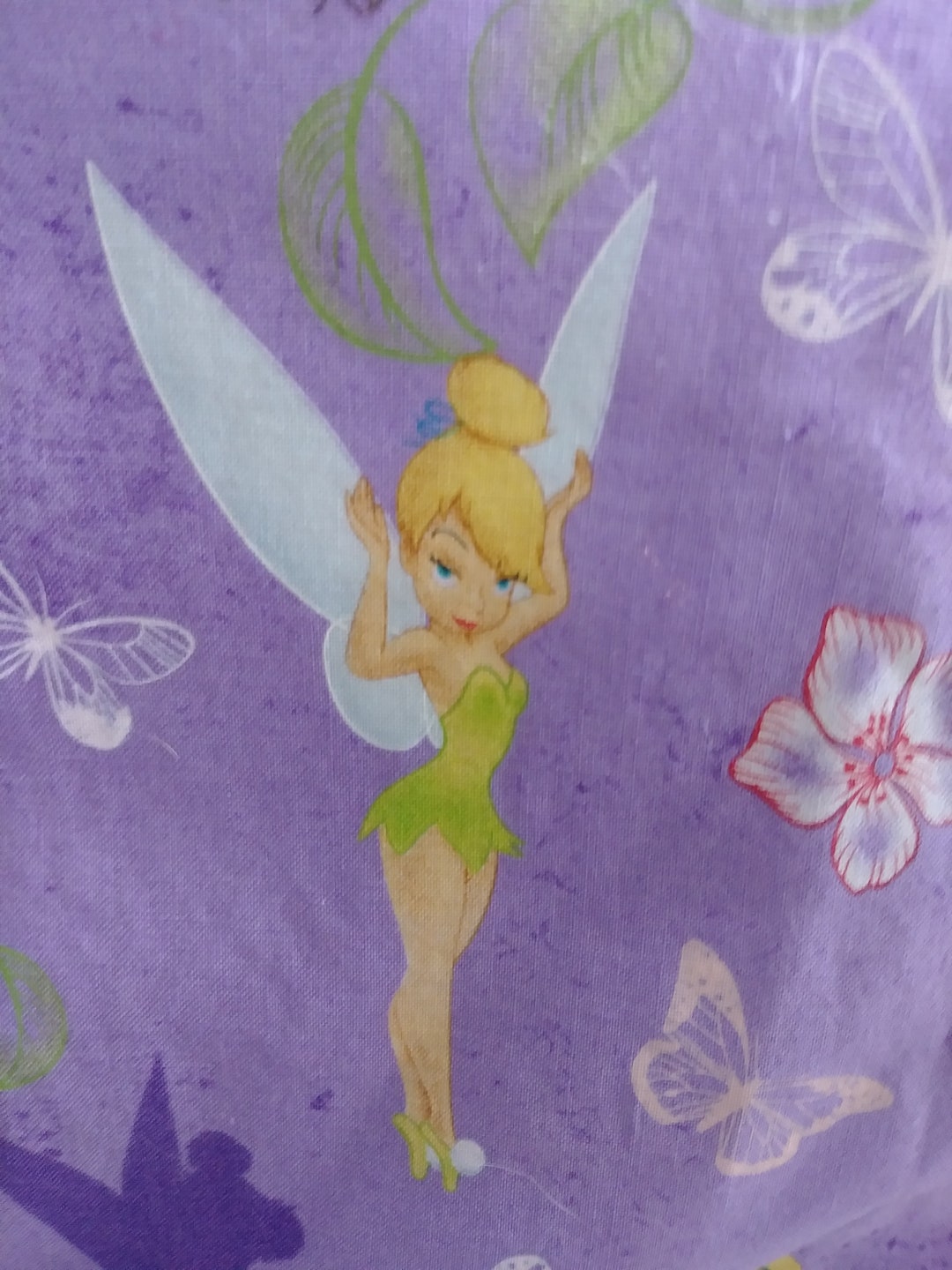 Tinker Bell Pillows/ Purple Girls Pillow / Fairy Linen / Child's Heart ...