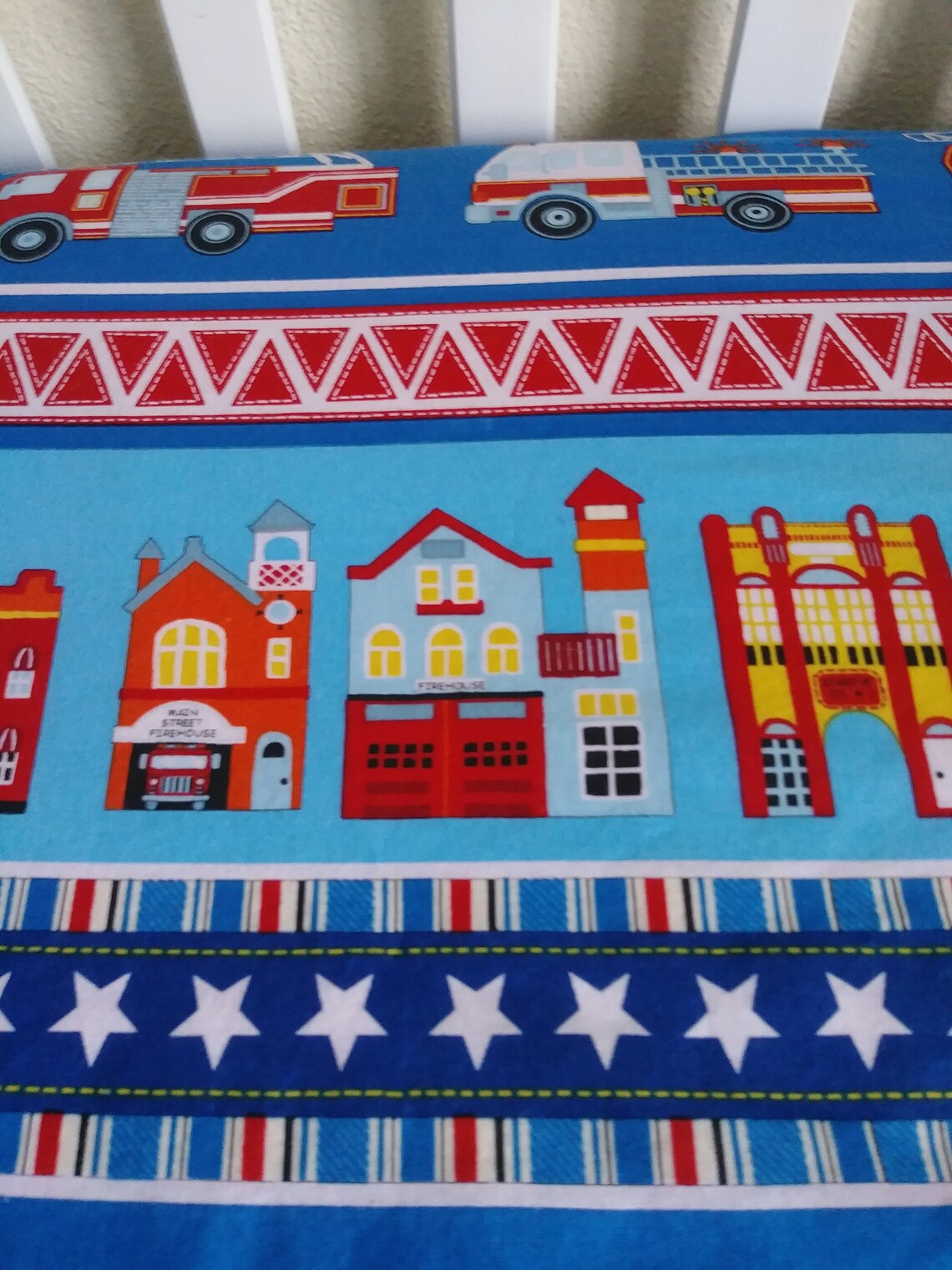 Fire Department Crib Bedding / Firemen Crib Sheet / Fire | Etsy