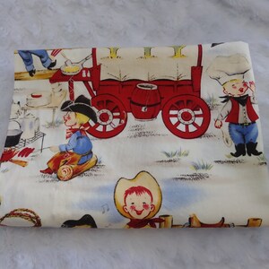 Cowboy Pillowcase / Cotton Male Bedding / Beige Western Linen / Cowboy ...