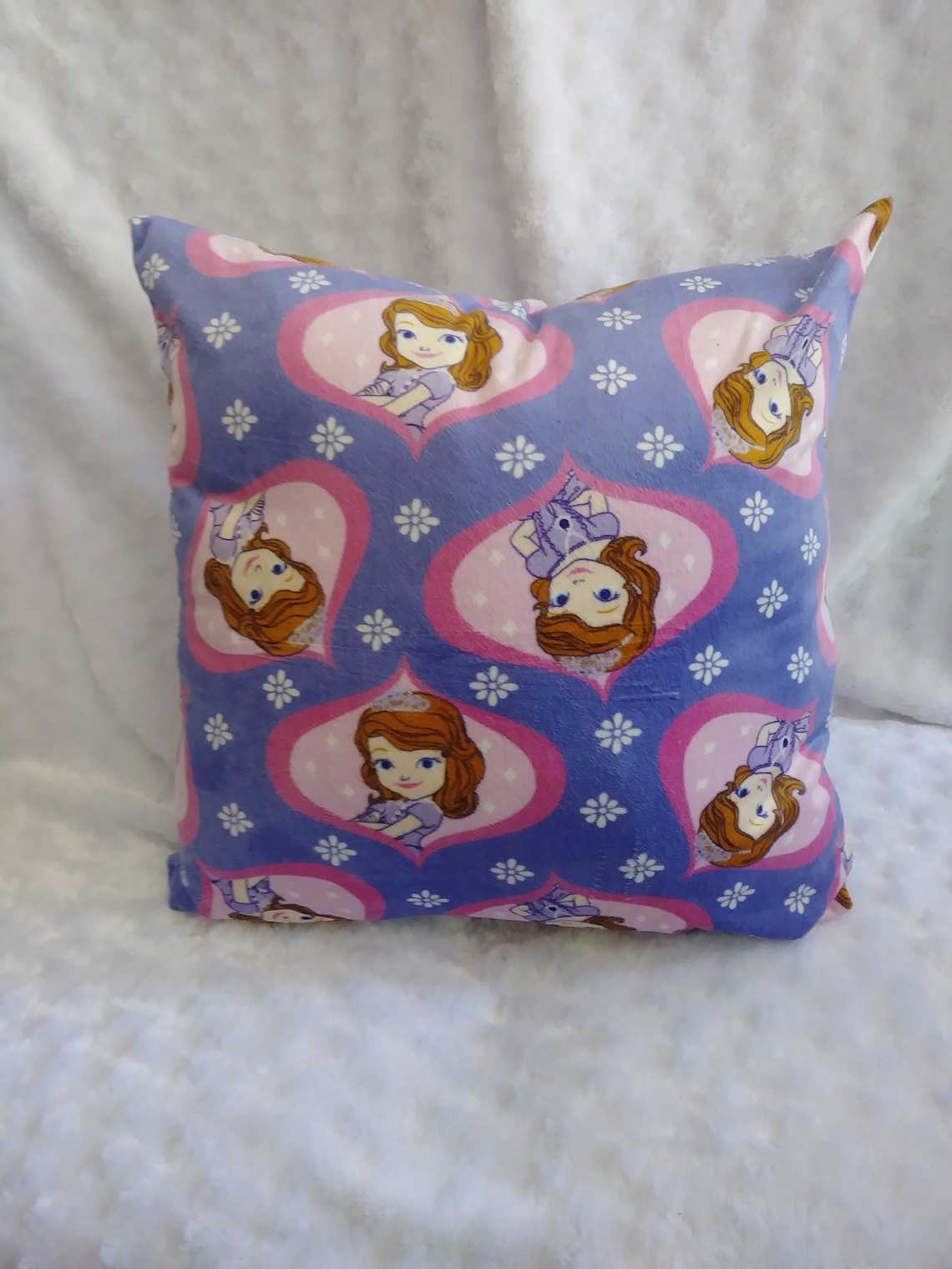 Sofia the First Pillow / Pillow Disney Pink Polyester Velvet - Etsy UK