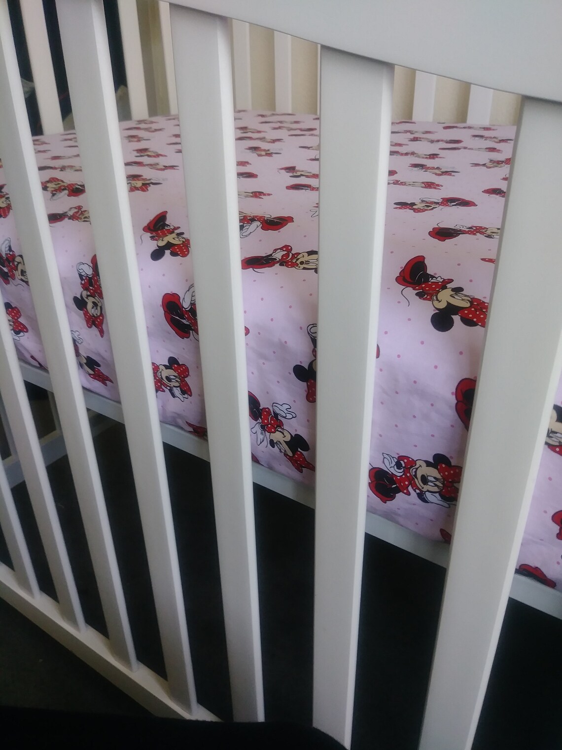 Minnie Mouse Crib Bedding / Disney Crib Sheet / Pink Cotton - Etsy