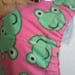 Smiling Frogs Fitted Flannel Crib Sheet/ Pink Infant Bedding / Frog ...