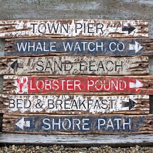 Bar Harbor Maine Wood Signs Nautical Beach House Decor - Etsy