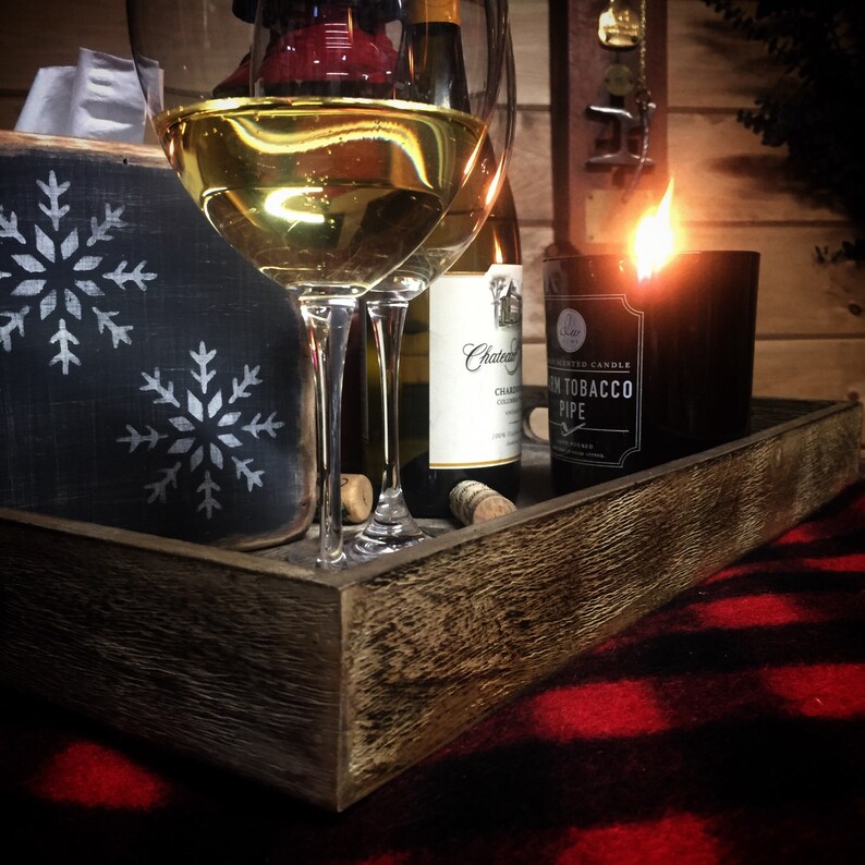 Rustic Square Tissue Box Cover Wood Christmas Decor - Etsy