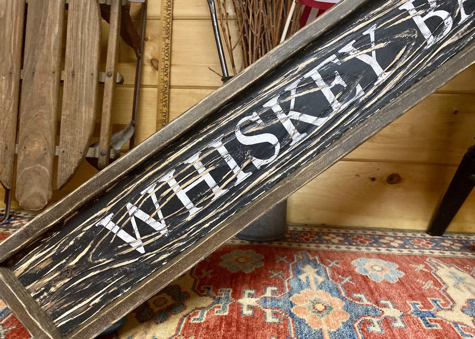 Whiskey Barn Sign Bar Sign Whiskey Sign Framed Wood Sign | Etsy