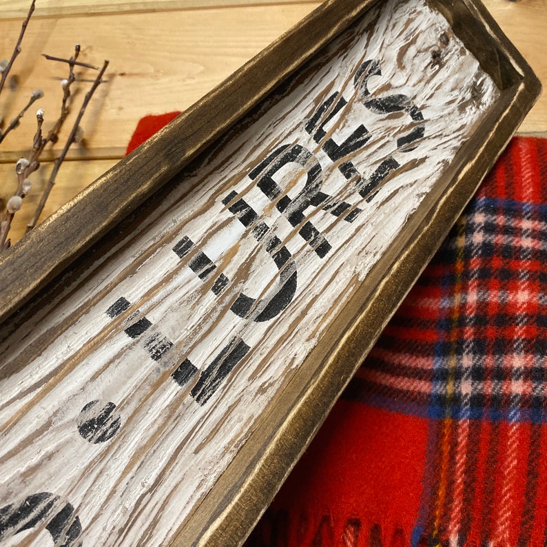 Rustic Fishing Wood Sign Wood Log Cabin Decor Crawlers | Etsy