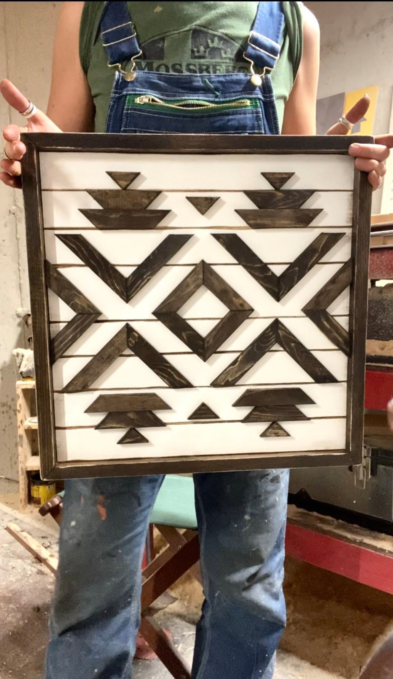 18x18 Southwestern Aztec Wood Sign Rustic Tribal Wall Art - Etsy