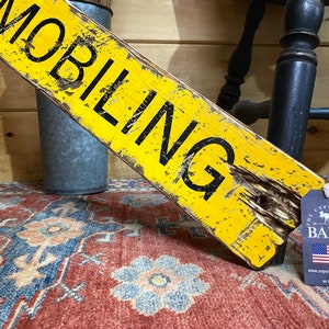 Rustic Snowmobile Sign | Distressed Log Cabin Decor | Directional Wood ...