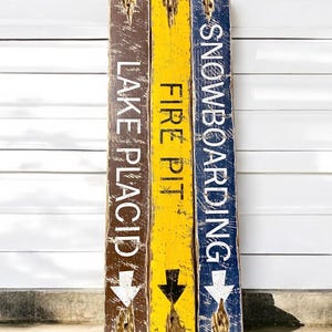 Rustic Fire Pit Wood Sign | Log Cabin Decor | Campfire Sign 36" - Etsy