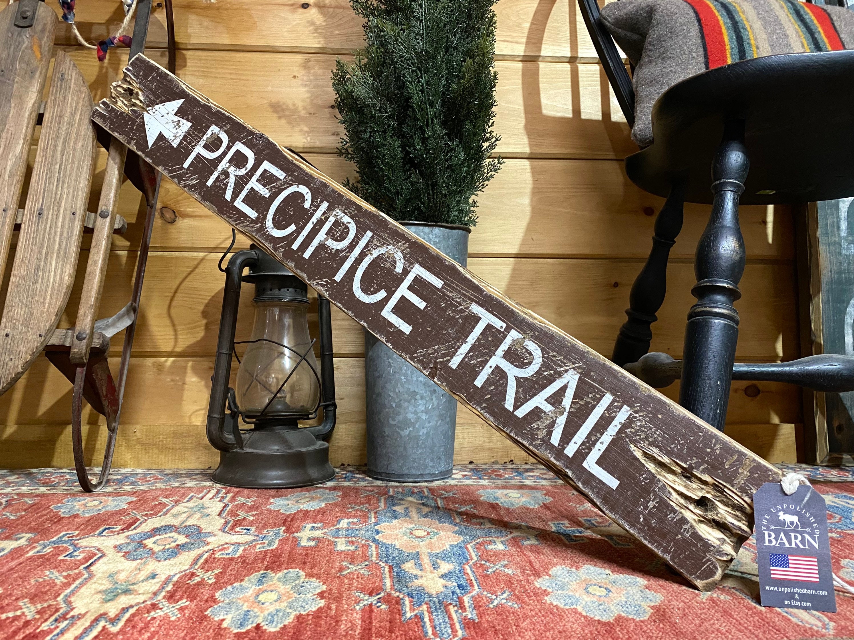 Precipice Trail Acadia National Park Wood Sign - Etsy