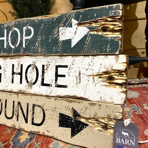 Distressed Fishing Signs, Rustic Lake House Decor, Bait Shop, National ...