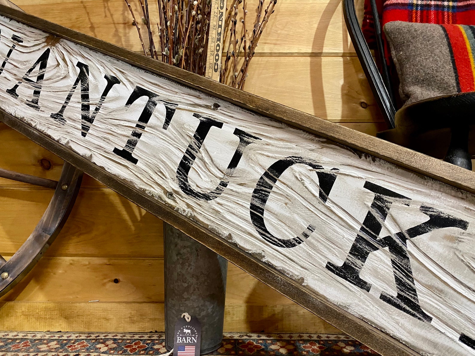 Rustic Nantucket Massachusetts Wood Sign Coastal Island - Etsy