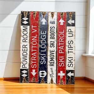 Stratton Vermont Rustic Wood Sign - Etsy