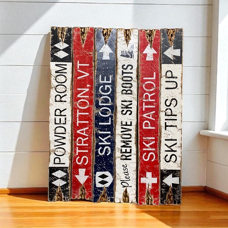 Stratton Vermont Rustic Wood Sign - Etsy