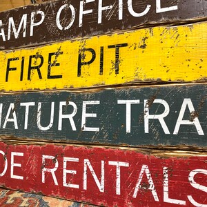 National Park Wood Sign Set | Yellowstone Camp Decor | Fire Pit ...