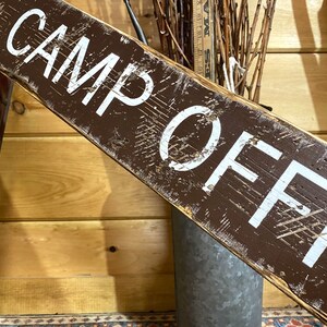 Rustic Camp Office Sign | Distressed National Park Decor | Directional ...