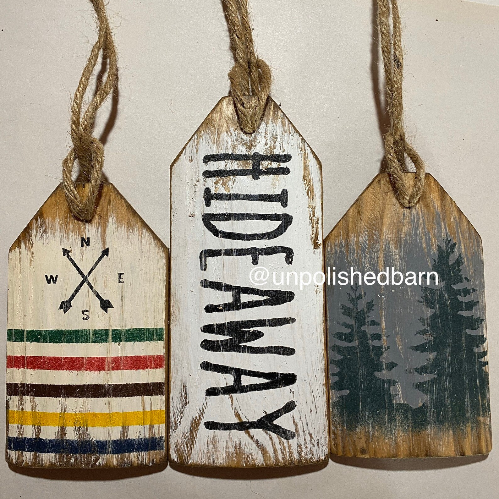 Log Cabin Decor Rustic Cabin Signs Hideaway Wood Tags - Etsy